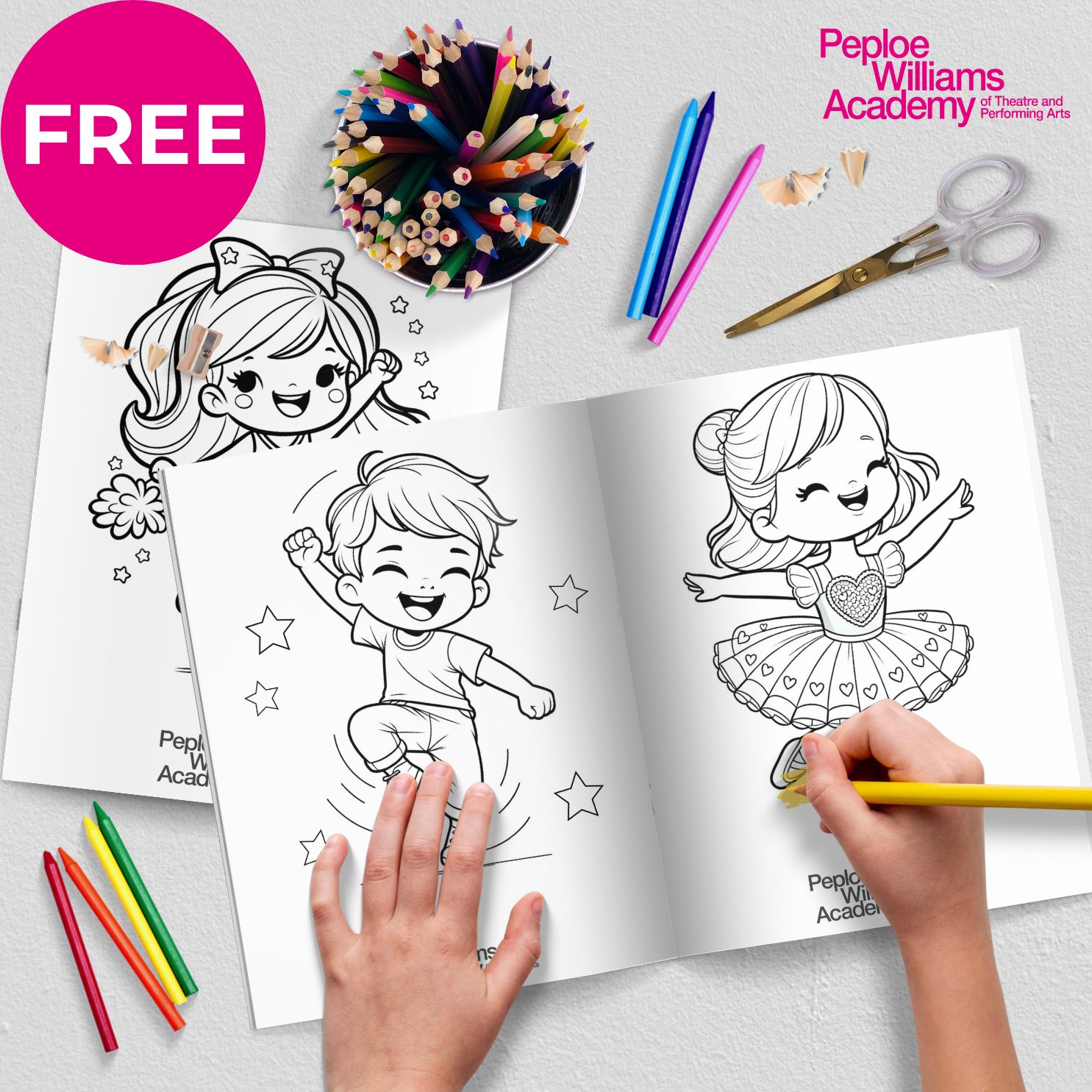 Dance Colouring Pages For Children | Peploe-Williams Academy